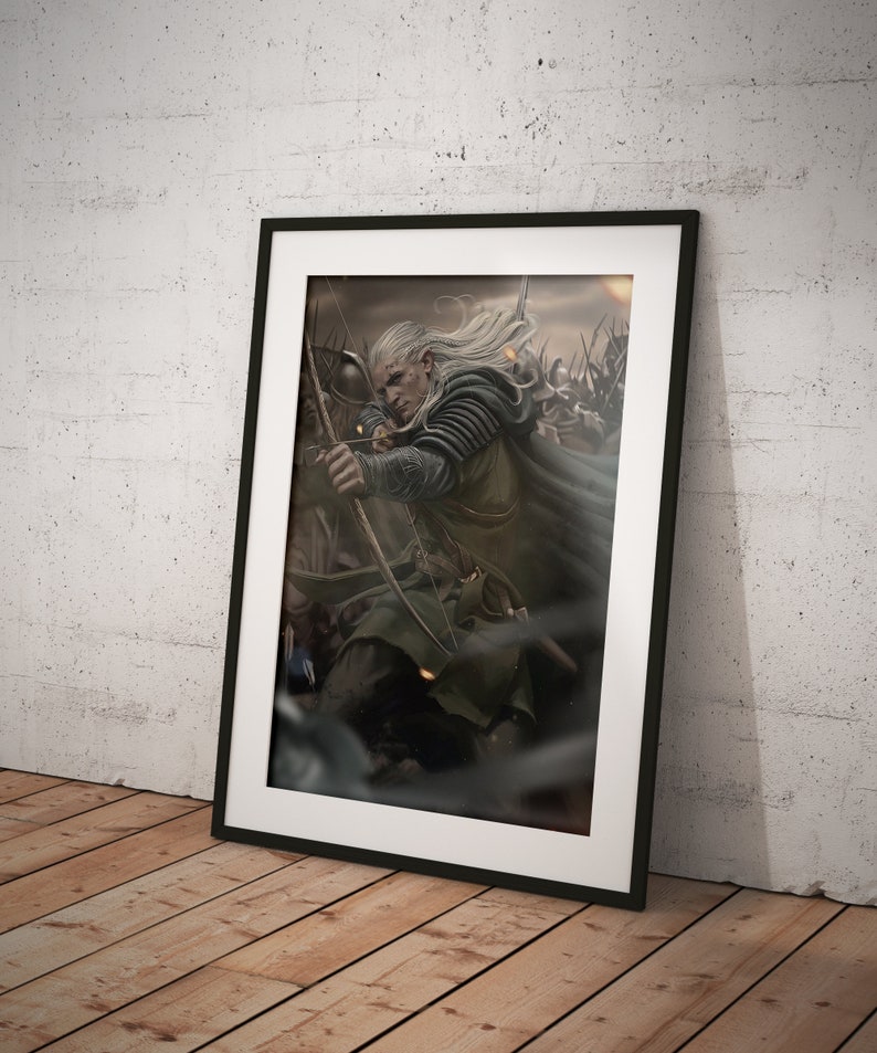 Der Herr der Ringe Gemälde Legolas Wandkunst Der Herr der Ringe ...