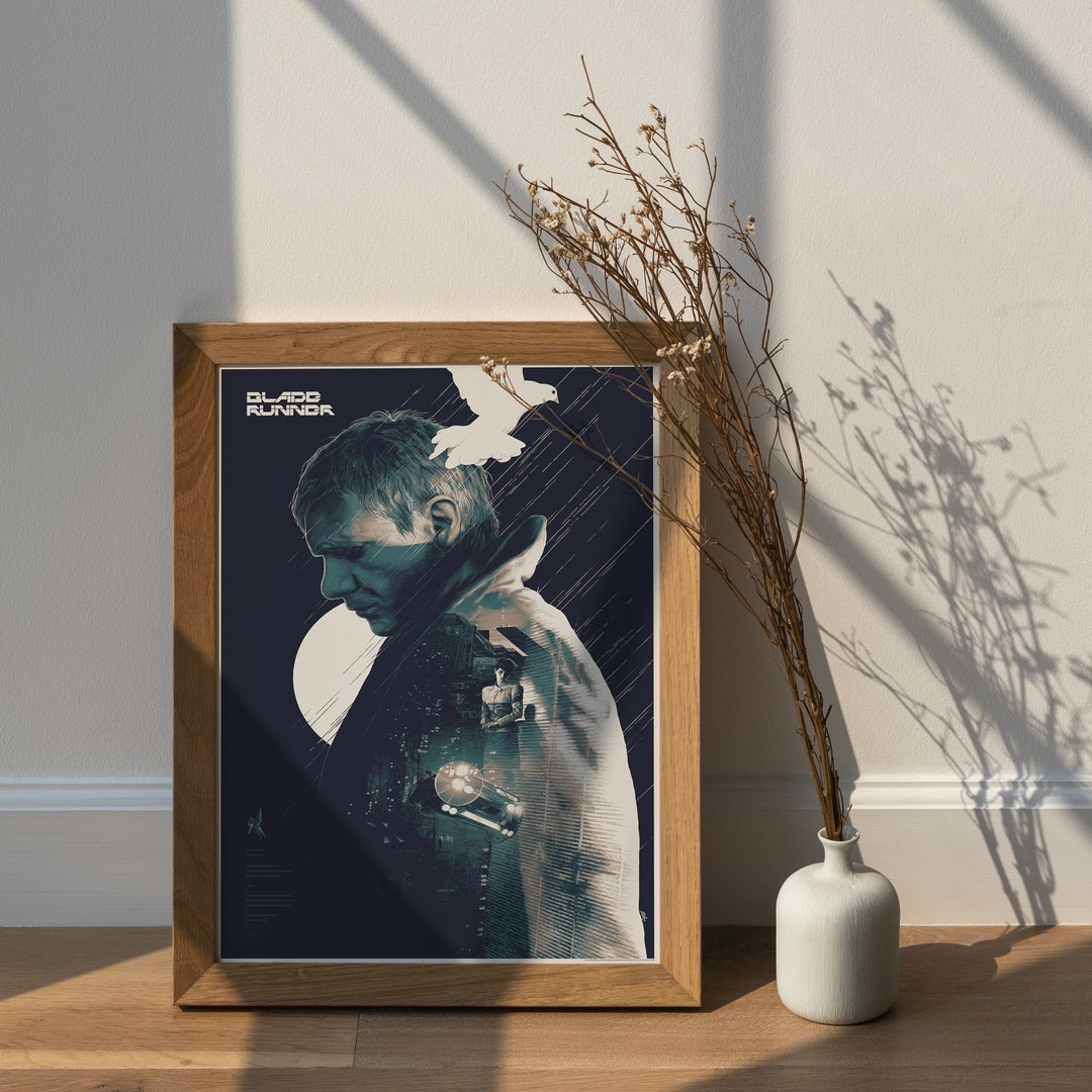 Blade Runner 1982 Wall Decor Deckard Poster Harrison Ford Home Decor ...