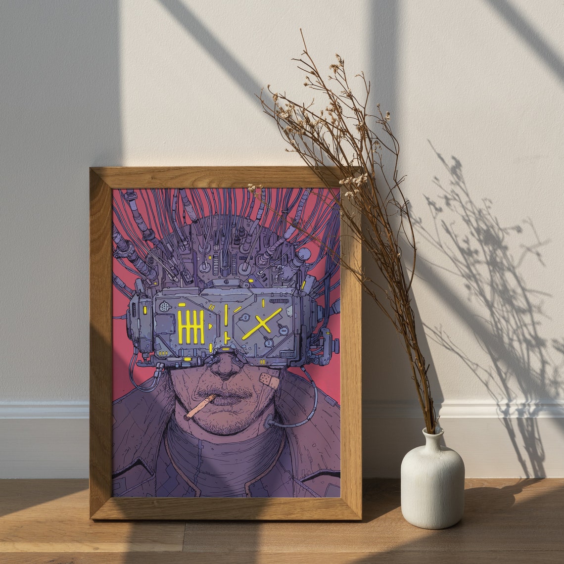 Neuromancer Illustration Neuromancer Wall Art Neuromancer - Etsy