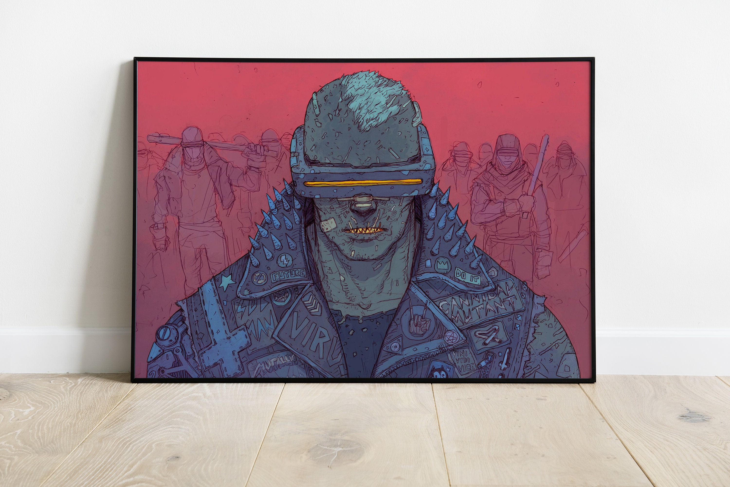 Neuromancer Illustration Neuromancer Wall Art Neuromancer Novel Poster ...