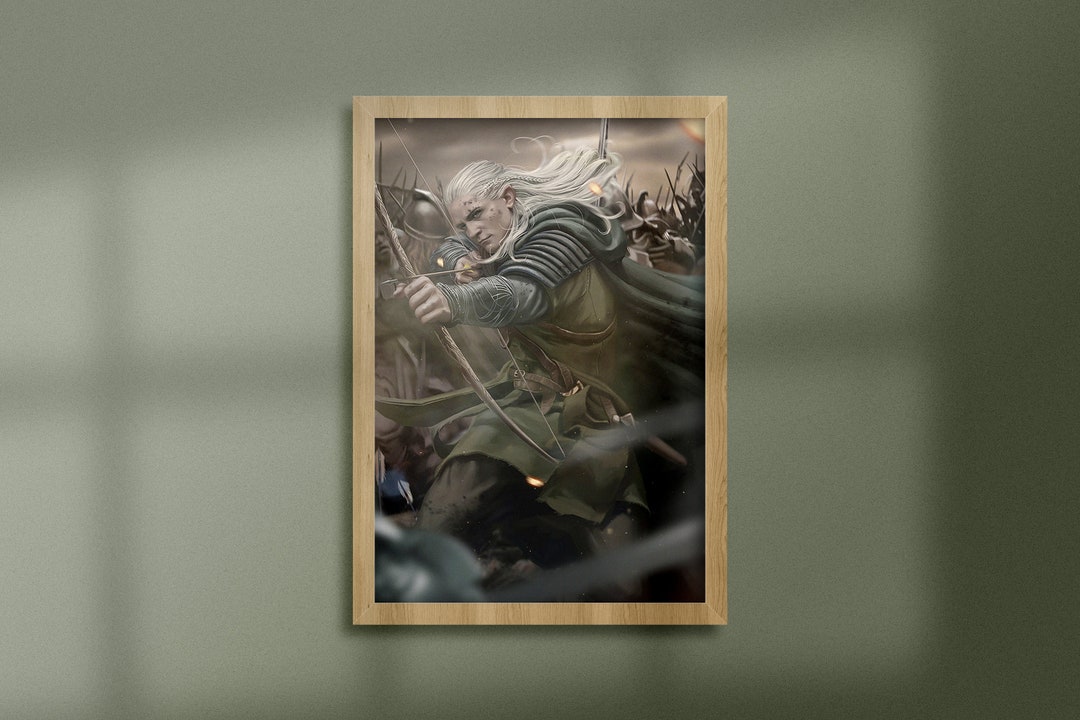 Der Herr der Ringe Gemälde Legolas Wandkunst Der Herr der Ringe ...