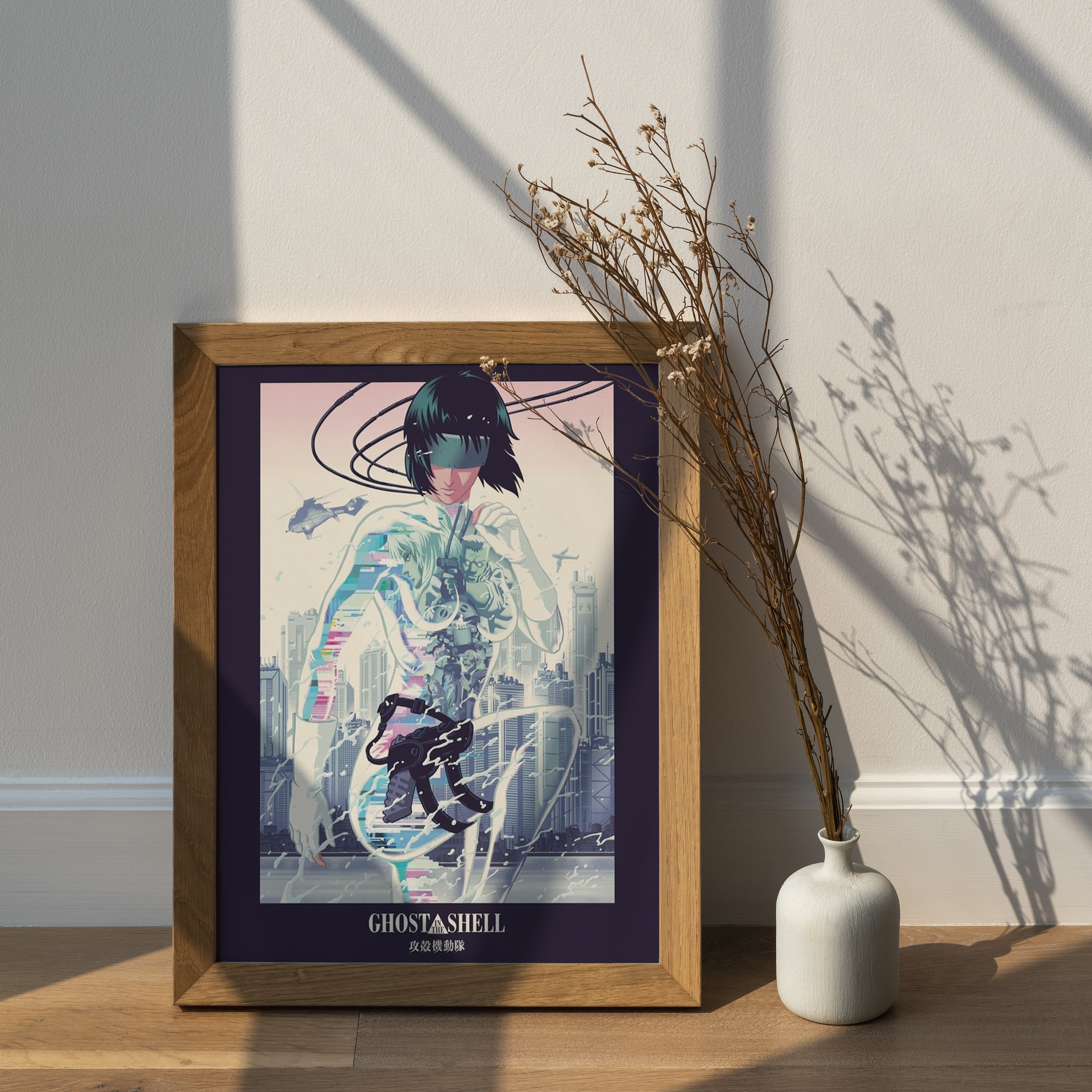 Motoko Kusanagi Illustration Ghost in the Shell Wall Art Ghost in the ...