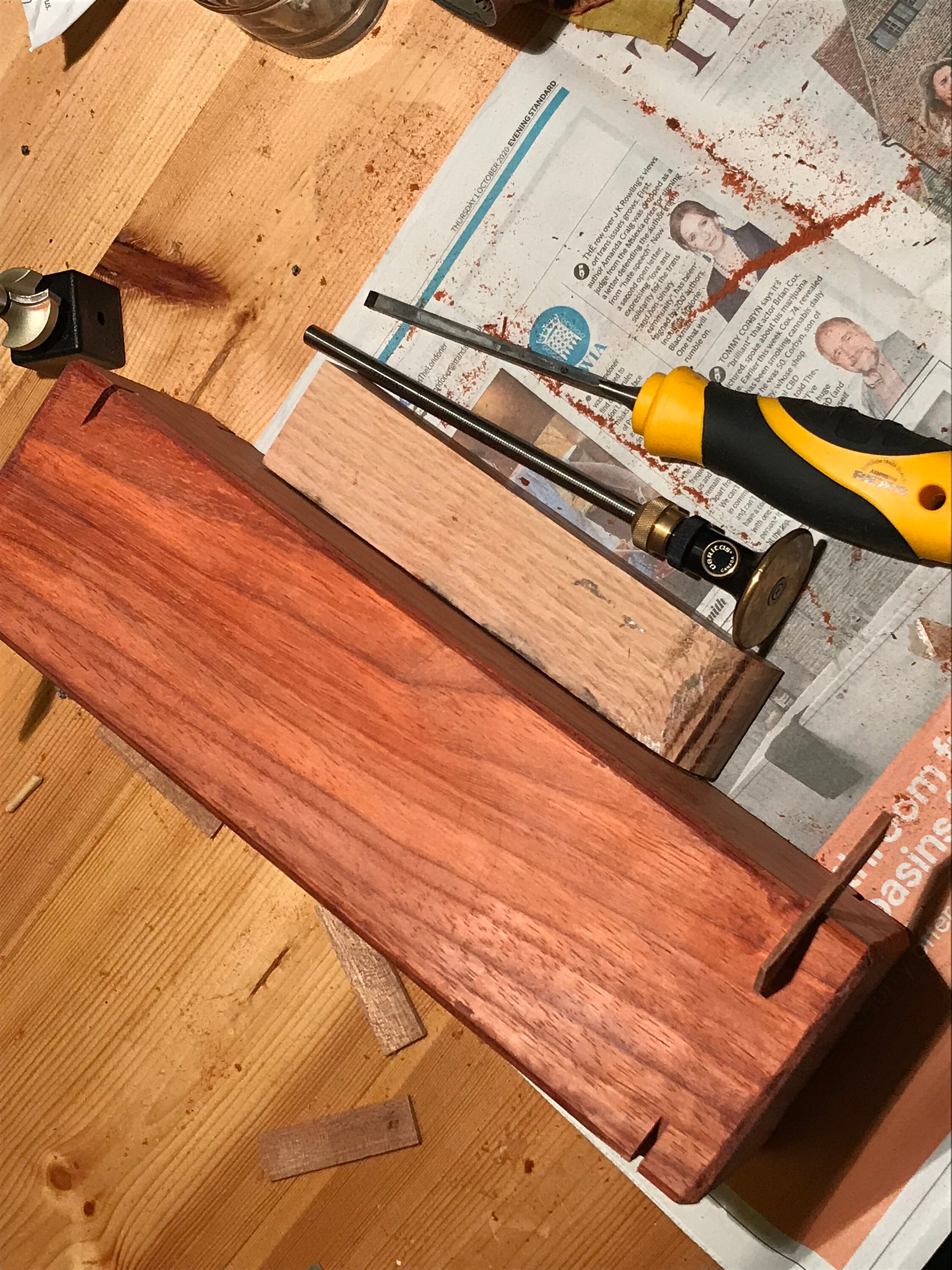 Padouk/iroko Splined Box Finished in OSMO Matt Polyx - Etsy