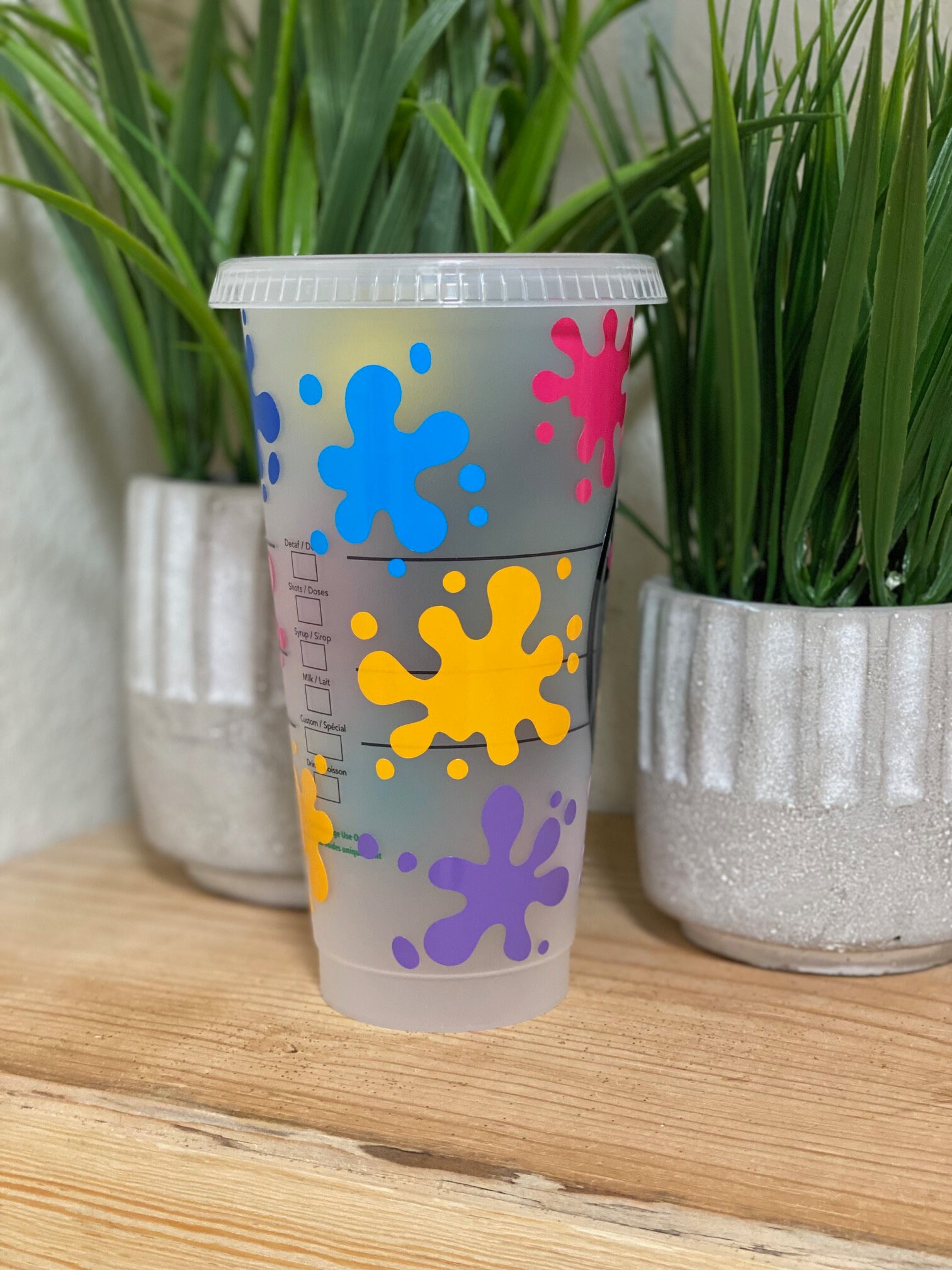 Art Love Coffee, Painters Splash Cup, Custom Artist Cup, Custom Paint ...