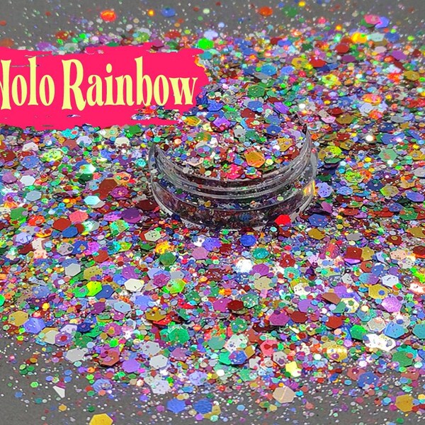 Multicolor Glitter - Etsy