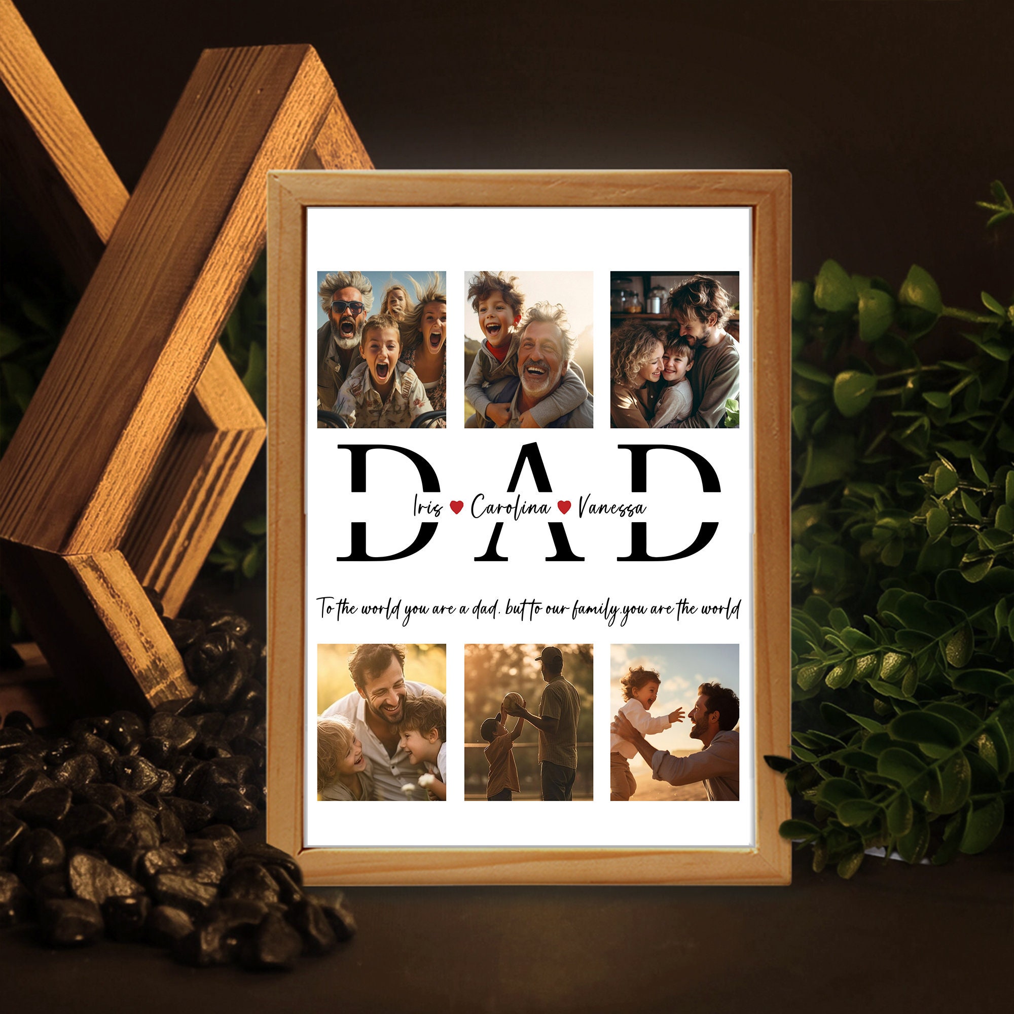 Fathers Day Gifts, Personalized Photo Night Light Box, Custom Dad Gift ...