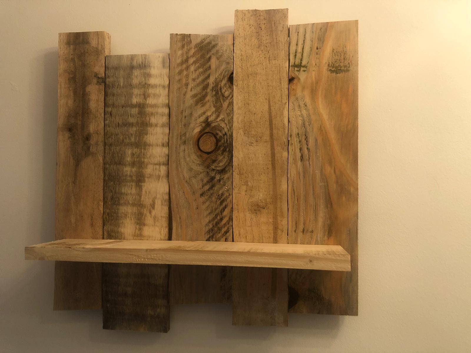 Rustic Pallet Wood Shelving - Etsy UK