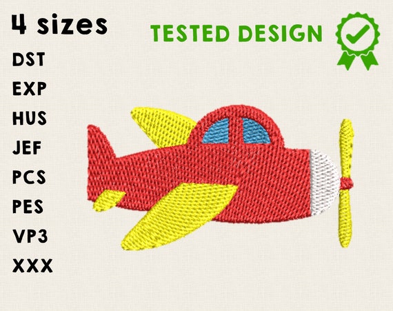 Airplane Mini Embroidery Design Machine Pattern File Child | Etsy