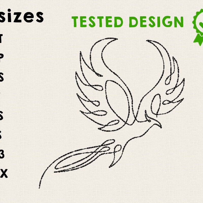 Phoenix Embroidery - Etsy