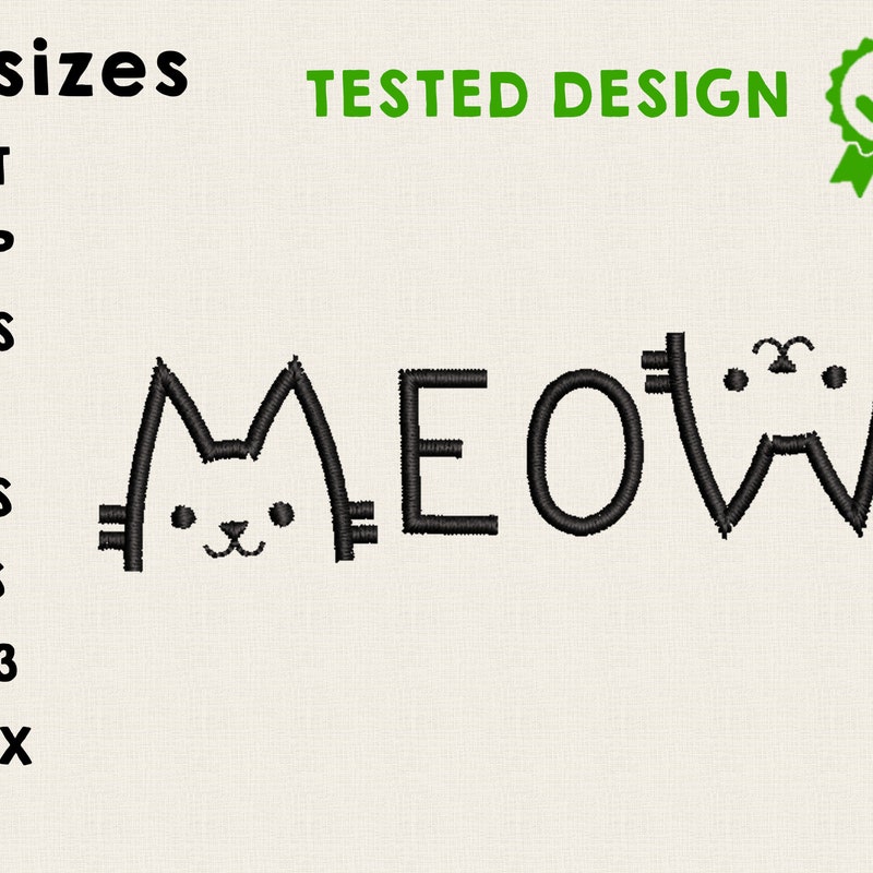 Cat Embroidery - Etsy