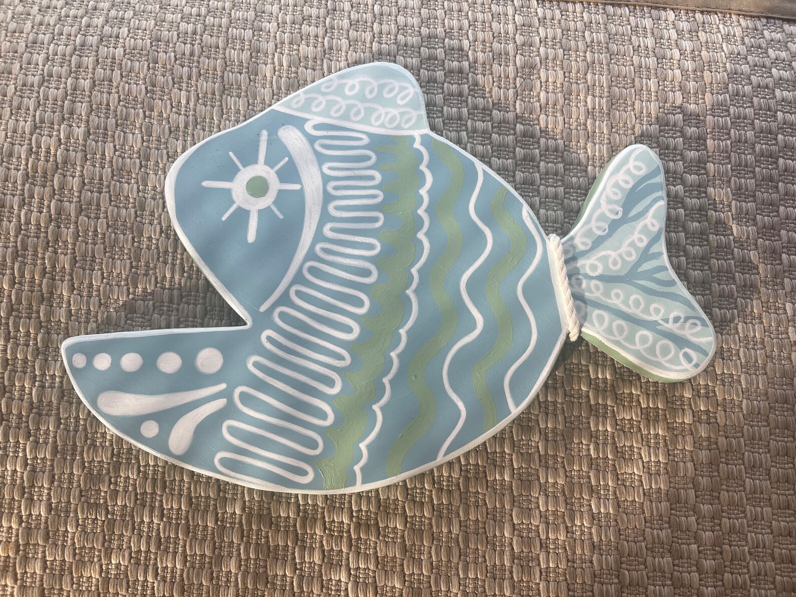 Painted Wooden Fish, Painted Fish, Fish Art, Beach Decor, Coastal Decor ...