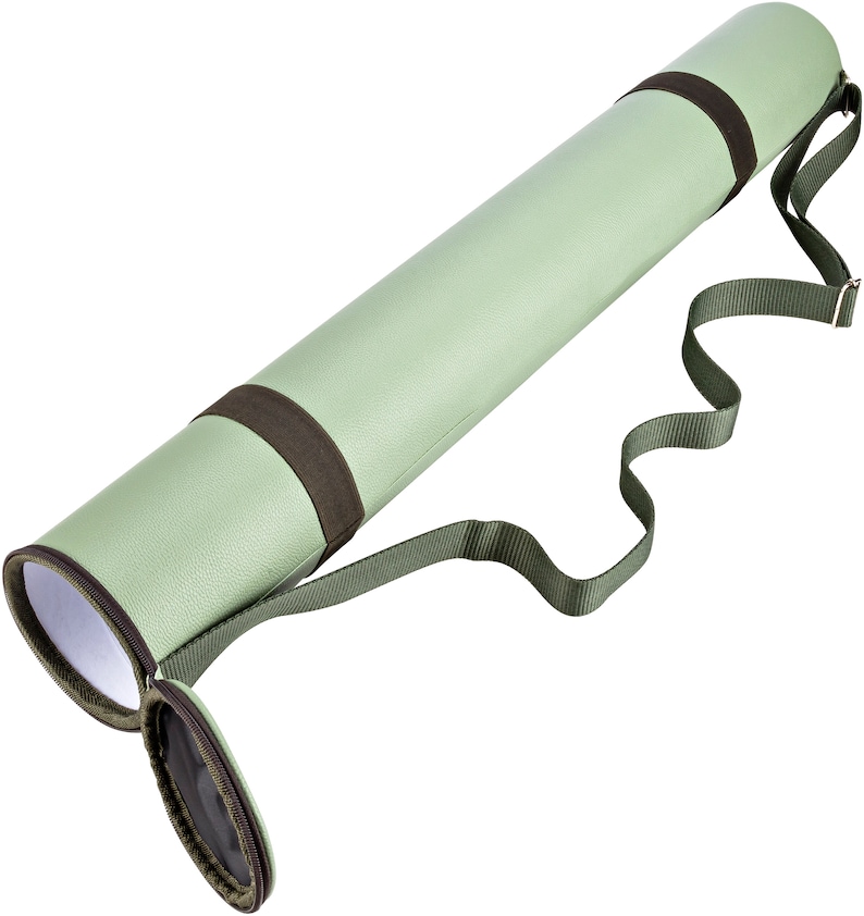 Premium 30" X 4" Leather Roll Bag: Ideal for Art, Blueprints and More ...