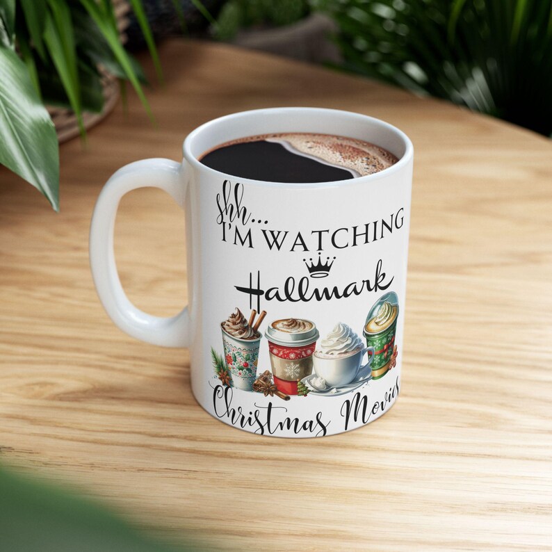 Shh...i'm Watching Hallmark Christmas Movies Mug - Etsy