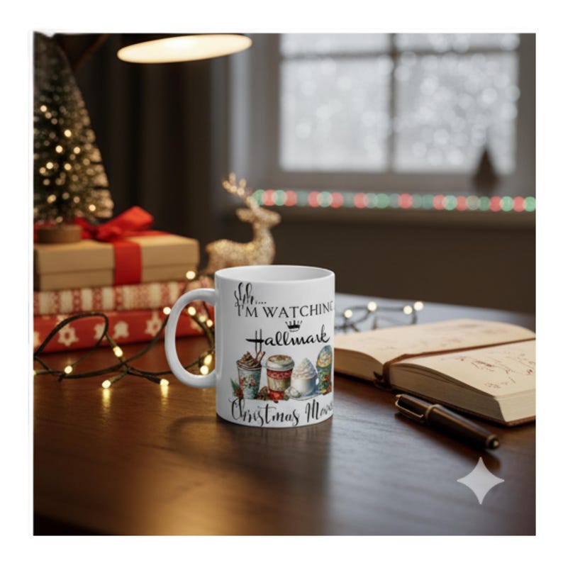 Shh...i'm Watching Hallmark Christmas Movies Mug - Etsy