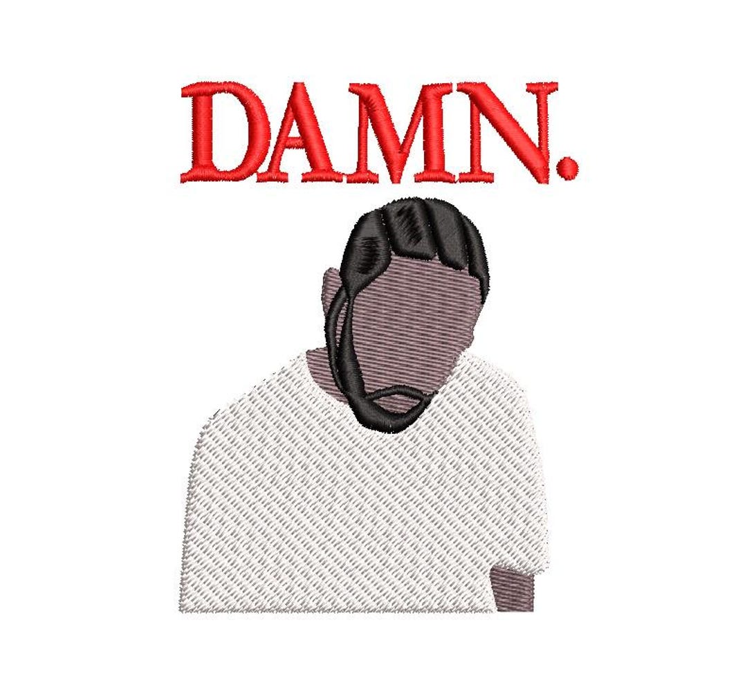 Kendrick Lamar DAMN 2 Embroidery Design File Dst, Pes, Vp3, Jef, Exp - Etsy