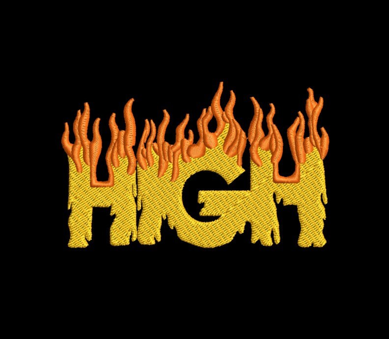 High Fire Embroidery Design File Dst, Exp, Pes, Vp3, Jef - Etsy