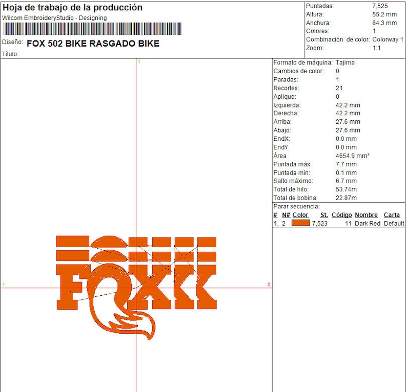 FOX CAP Embroidery Design File Dst Pes Vp3 Jet - Etsy