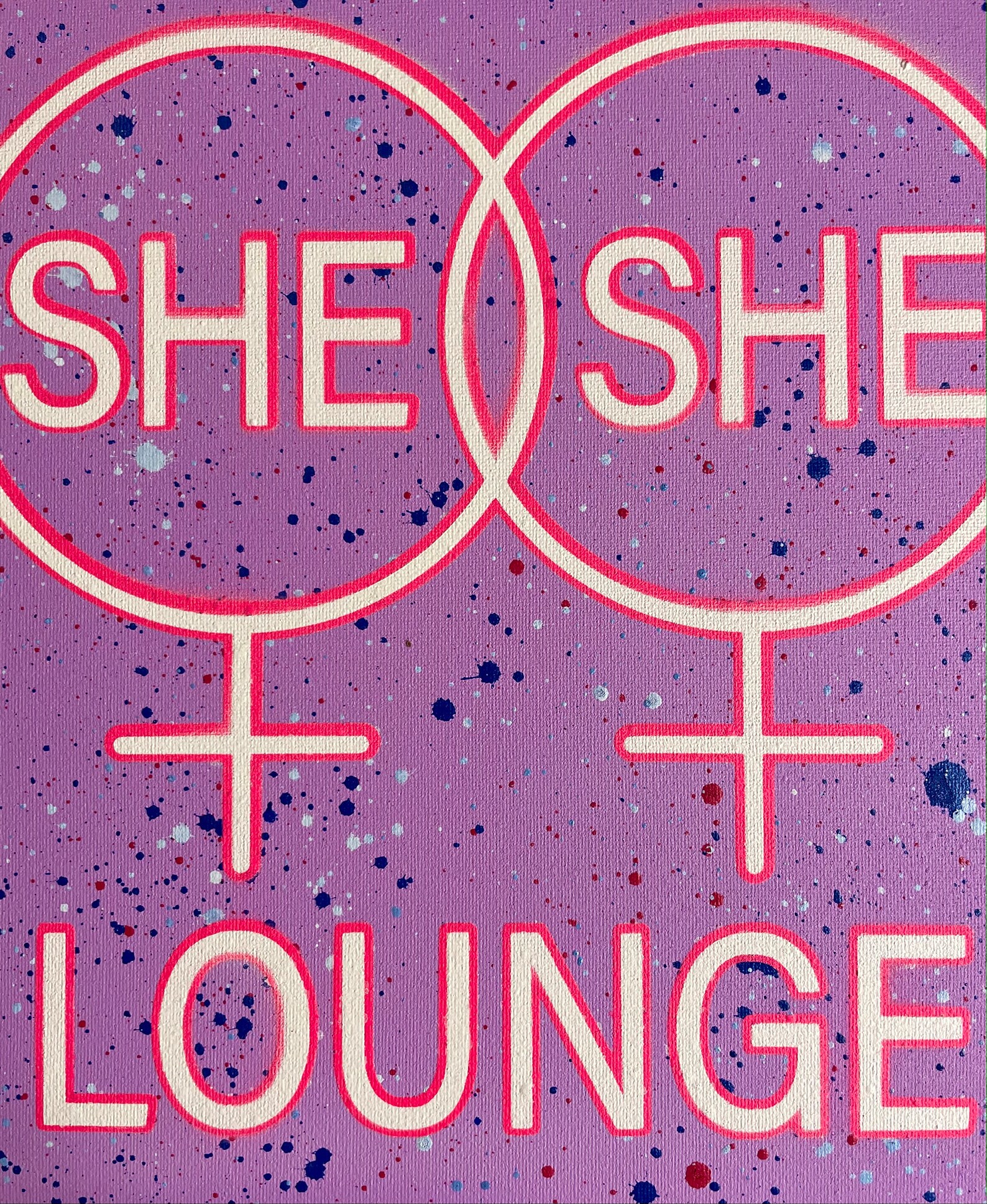 She She Lounge - Springfield's Lesbian Bar - 4 Layer Spray Paint ...