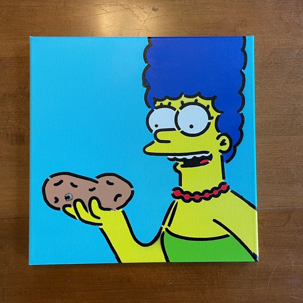 Marge Simpson Painting - Etsy Ireland