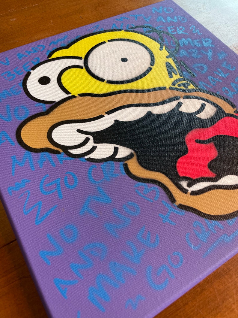 Homer Simpson the Shinning 5 Layer Spray Paint - Etsy