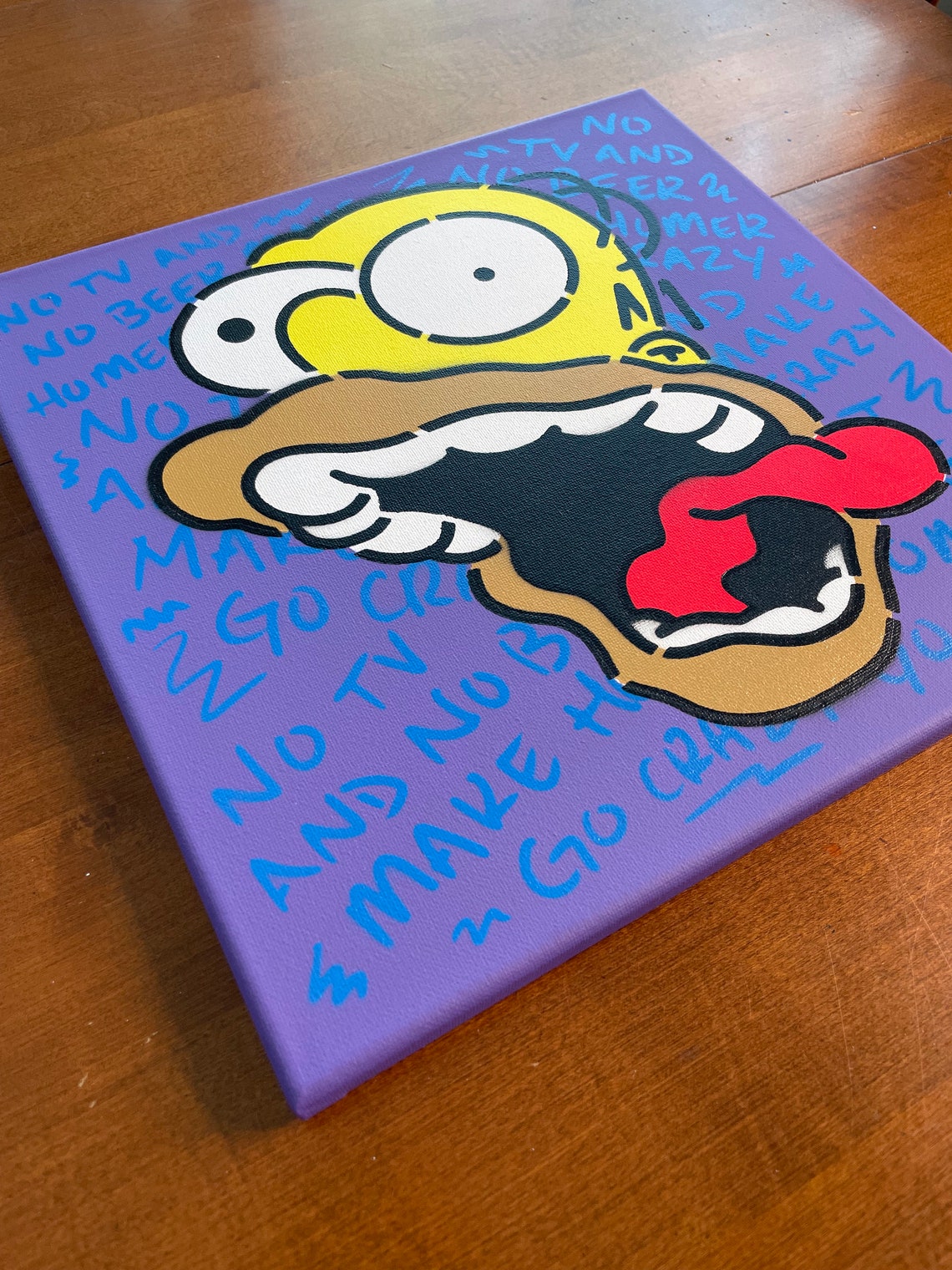 Homer Simpson the Shinning 5 Layer Spray Paint - Etsy