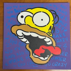Homer Simpson the Shinning 5 Layer Spray Paint Stencil Art Treehouse of ...