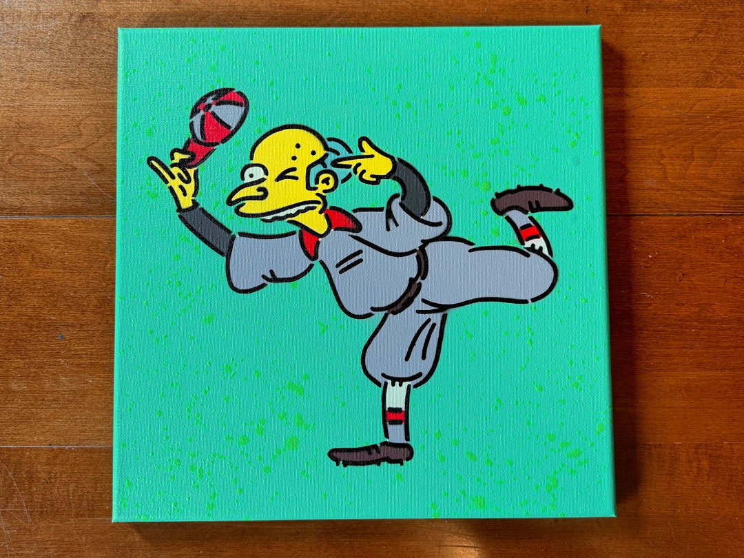We're Talkin' Softball - Mr. Burns - 7 Layer Spray Paint Stencil Art ...