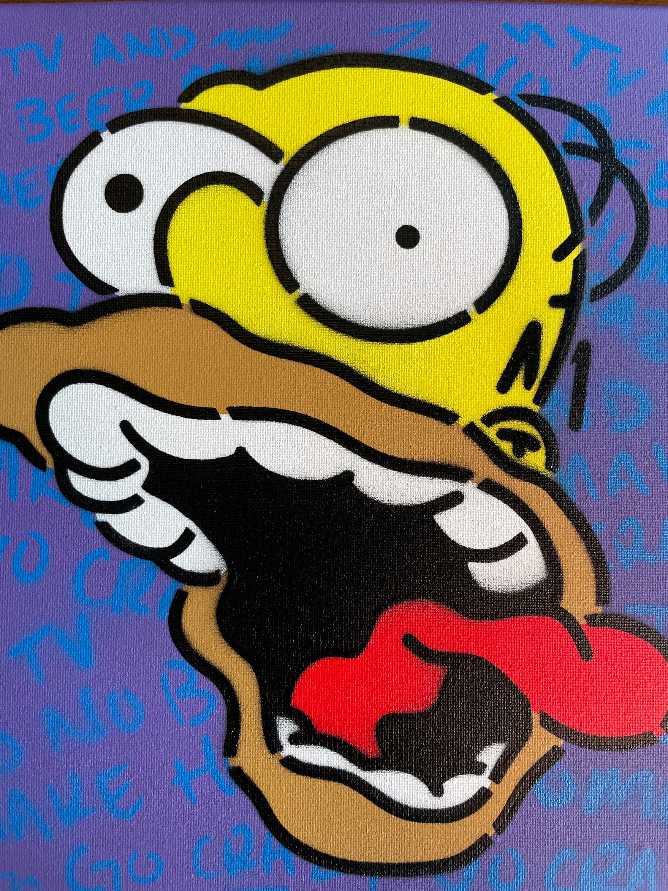 Homer Simpson the Shinning 5 Layer Spray Paint - Etsy
