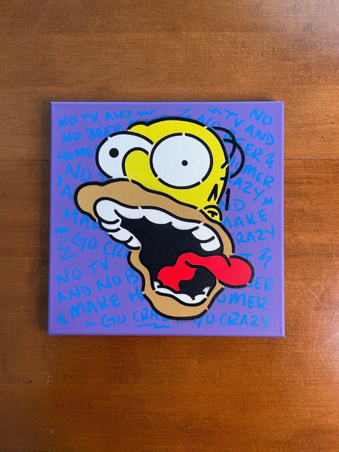 Homer Simpson the Shinning 5 Layer Spray Paint - Etsy