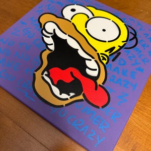 Homer Simpson the Shinning 5 Layer Spray Paint Stencil Art Treehouse of ...