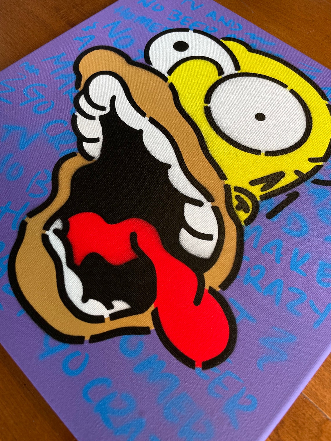 Homer Simpson the Shinning 5 Layer Spray Paint - Etsy