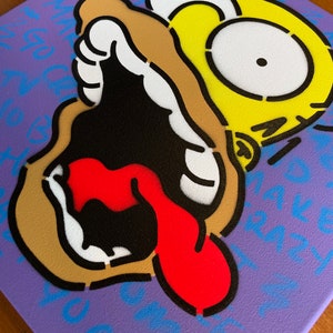 Homer Simpson the Shinning 5 Layer Spray Paint - Etsy