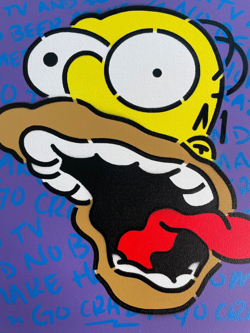 Homer Simpson the Shinning 5 Layer Spray Paint - Etsy