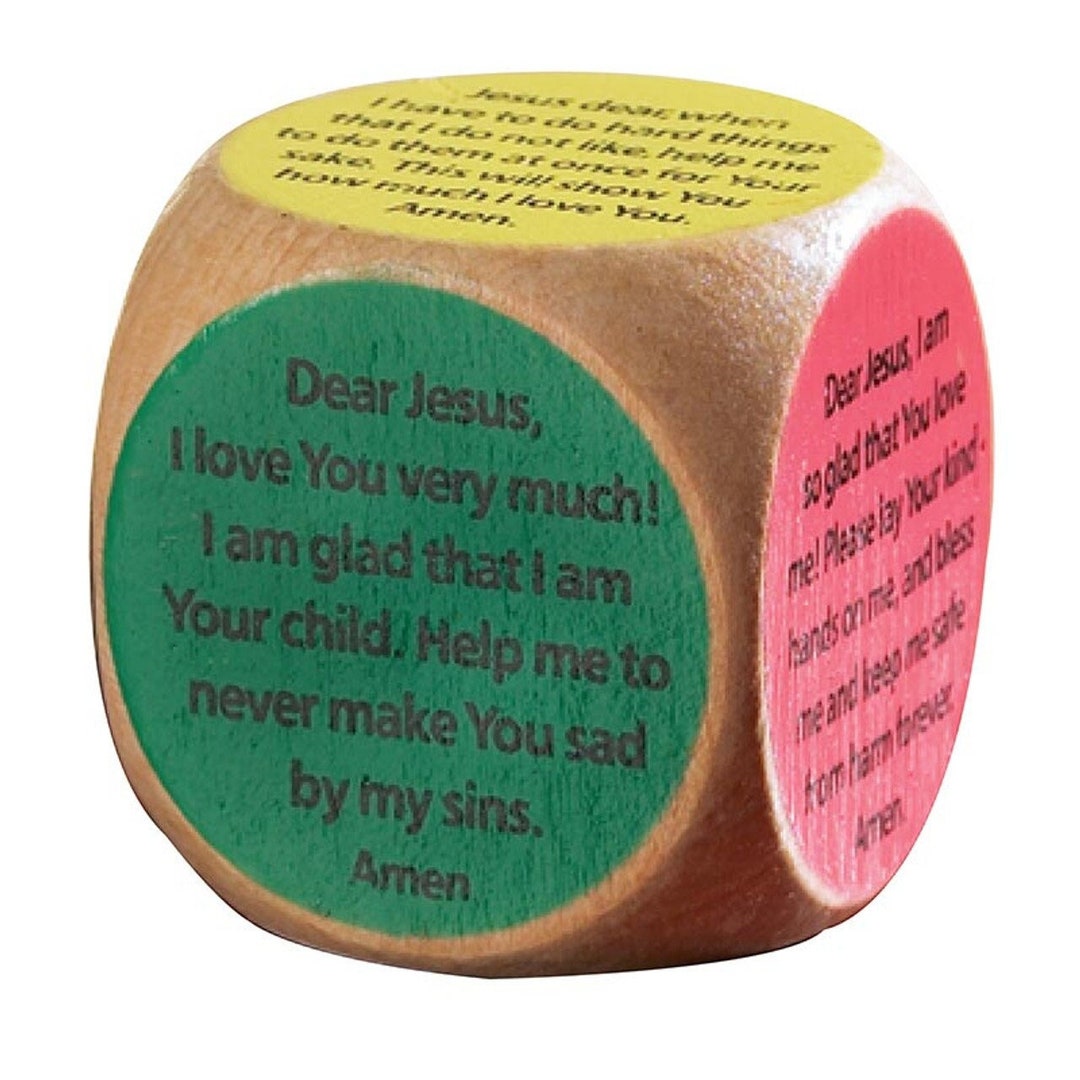 Prayer Cube for Children Wooden Cube Gift for Child - Etsy