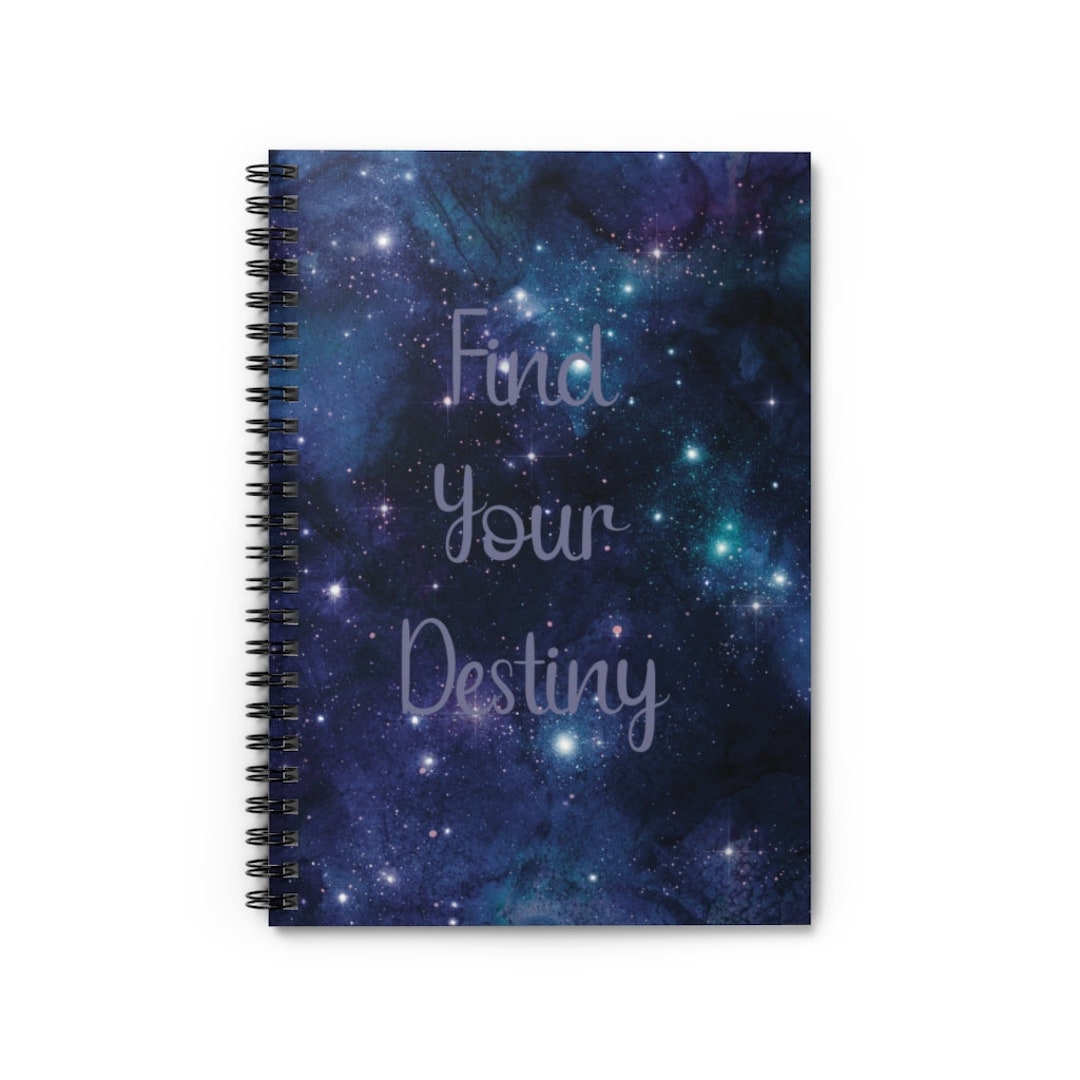 Find Your Destiny Spiral Notebook Ruled Line - Etsy