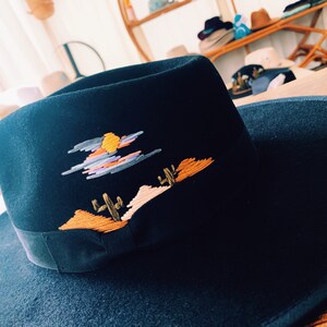 Arizona Sky Rancher Hat Australian Wool Hand Embroidered Hat - Etsy