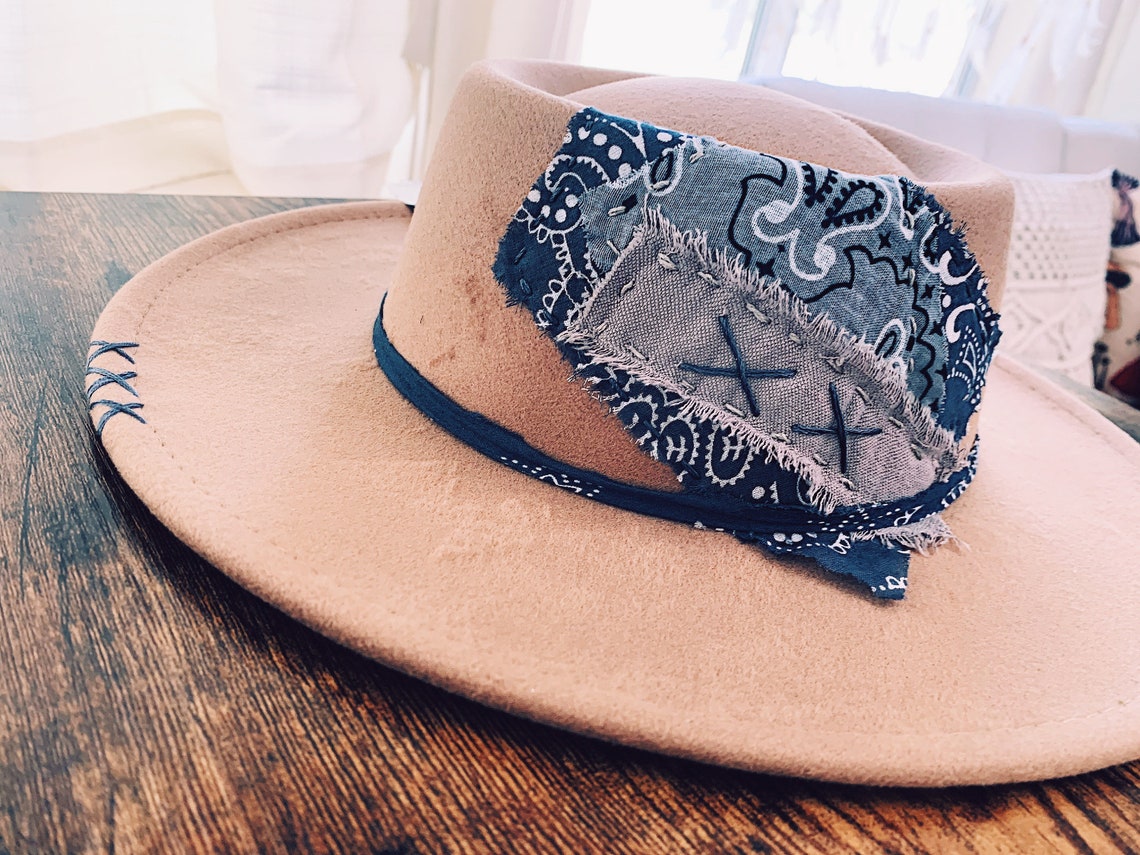 Peace Boater Hat Wide Brim Hat Flat Brim Hat Hand - Etsy