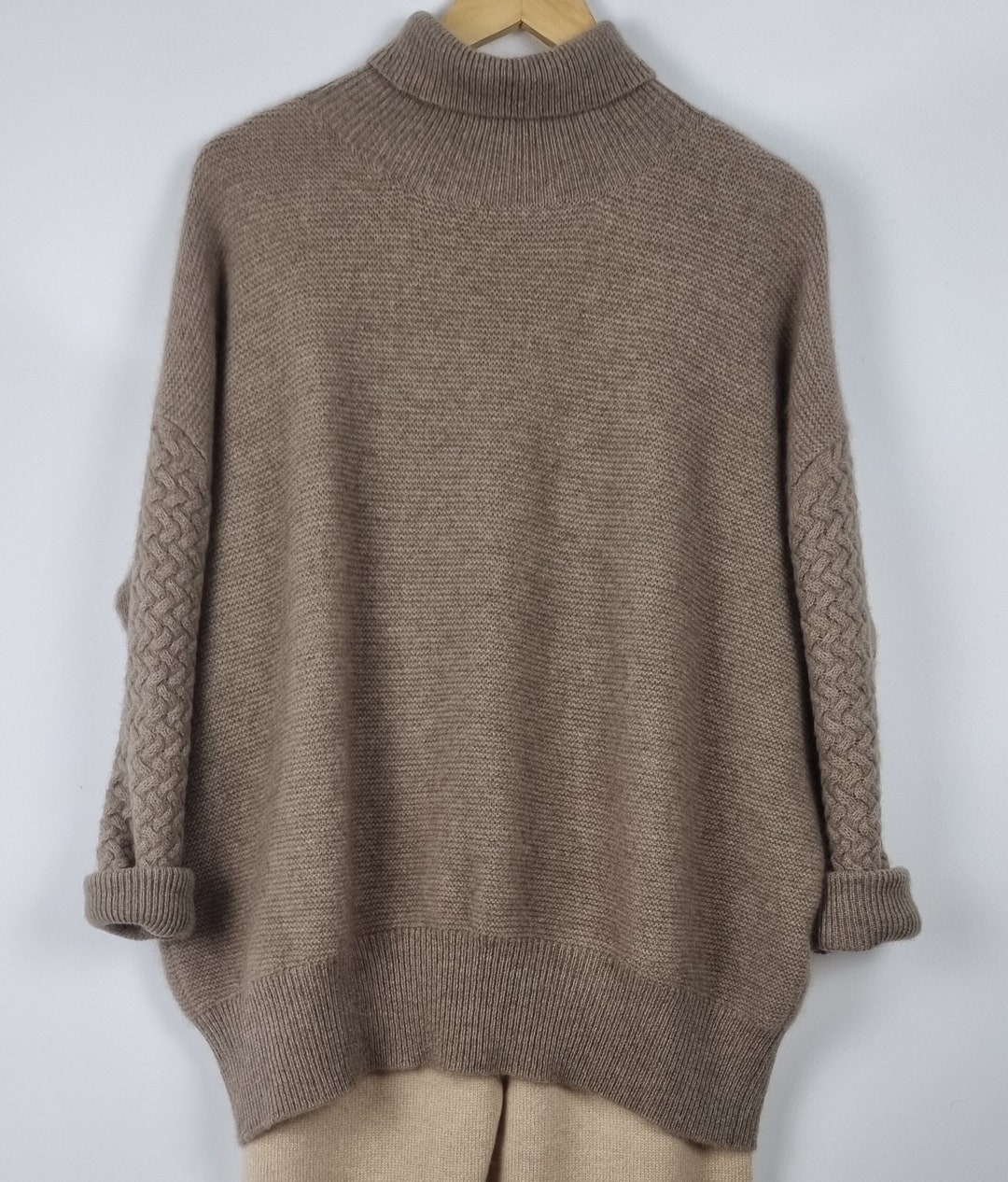 Cashmere Sweater With Turtleneck Made of 100% Cashmere Wool // Soft ...