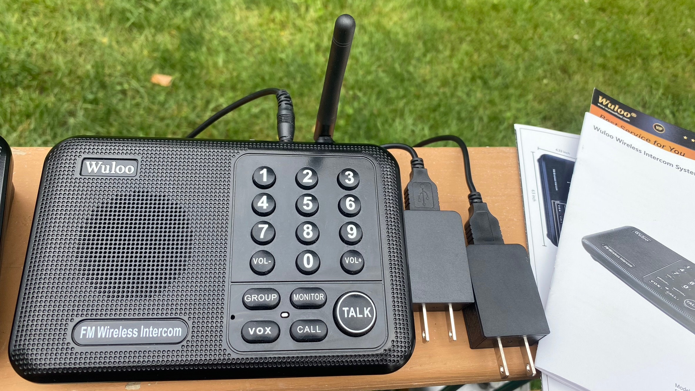 Wuloo Wireless Home Intercom System 2 Pack Long-range Multi Channel ...