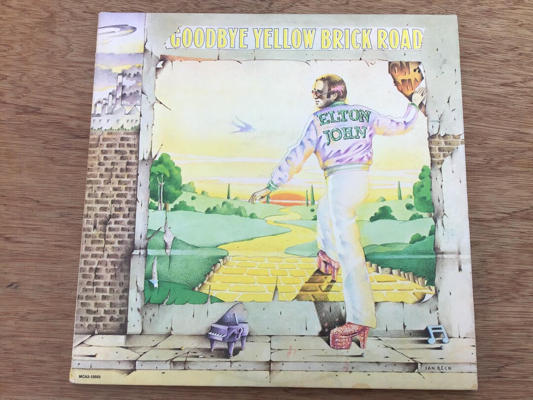 Vintage Elton John "goodbye Yellow Brick Road" Double LP MCA Records MCA2-10003 From 1973 Album ...
