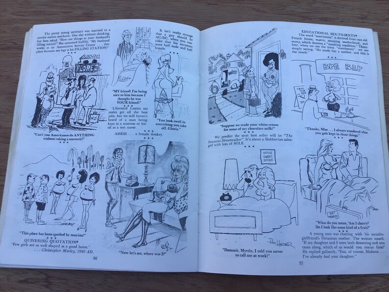 Vintage Sex to Sexty Lot of 6 Adult/mature Humor Comic Joke Magazines Great Cartoon Artists ...