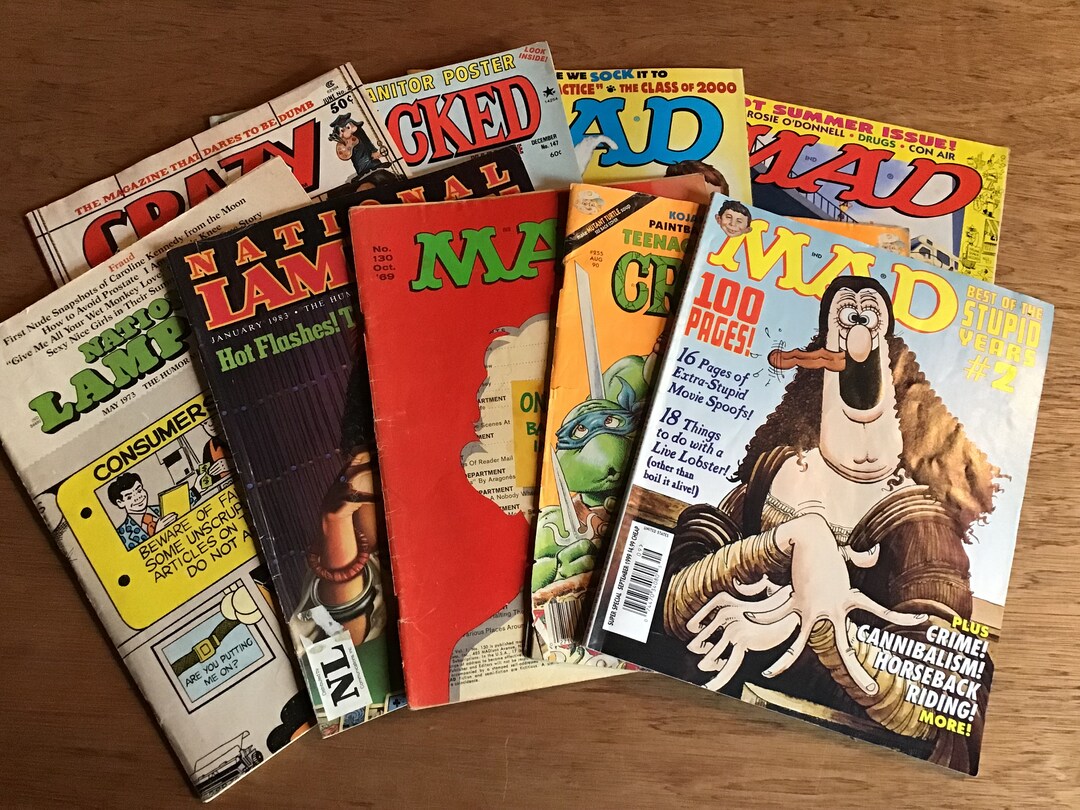 Vintage Satire Humor Magazine Lot of 9 From the 1960's-70's-80's & 90's ...