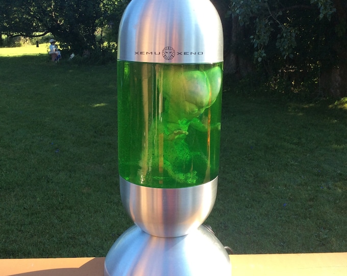 Xemu Xeno Preserved Alien Green Embryo Vintage Lava Style Lamp RARE - Etsy