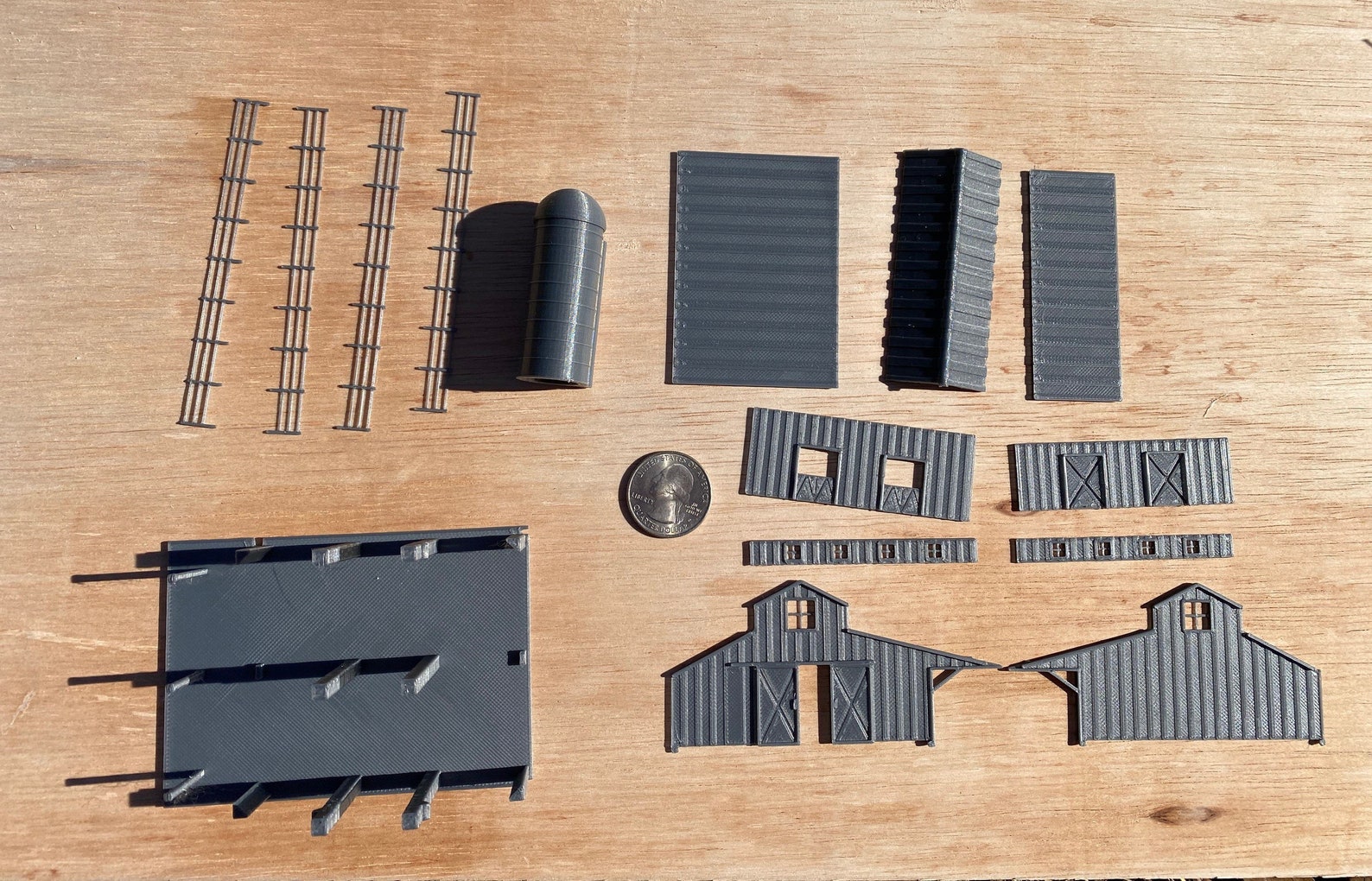 N Scale Barn With Silo - Etsy