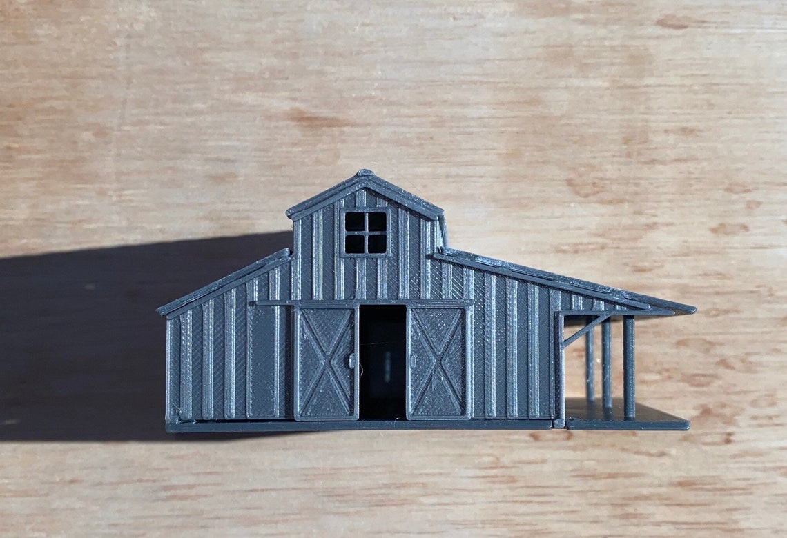 N Scale Barn With Silo - Etsy