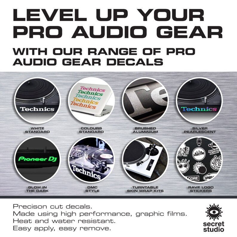 Pioneer DJ White Turntable Sticker Decal - Etsy