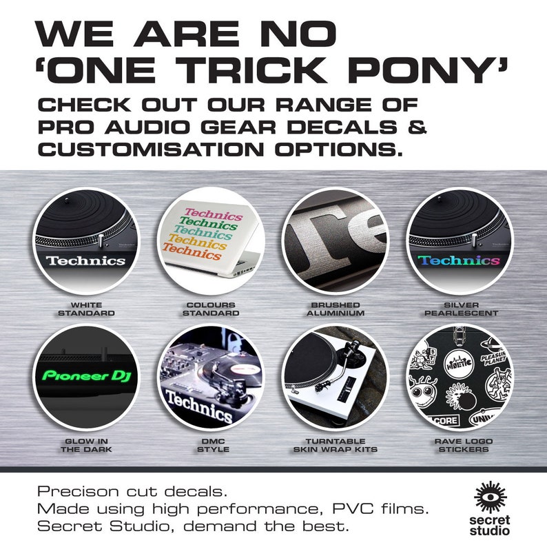 Pioneer DJ White Turntable Sticker Decal - Etsy