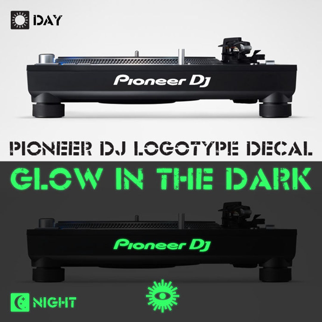 Pioneer DJ - Glow in the Dark Turntable Sticker Decal - Etsy