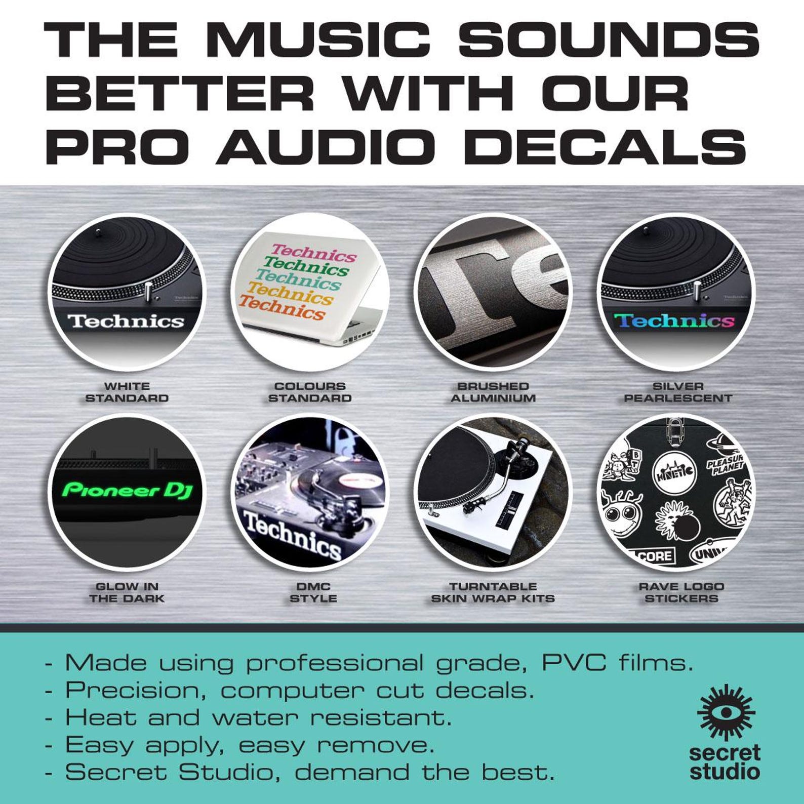 Pioneer DJ - White Turntable Sticker Decal - Etsy