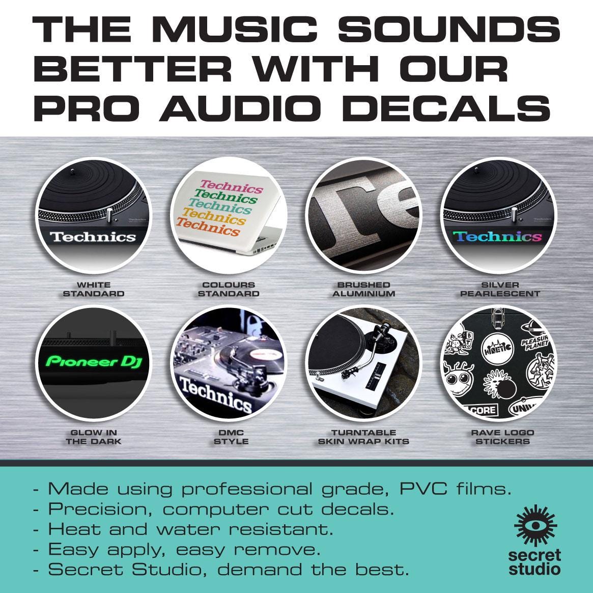 Pioneer DJ - White Turntable Sticker Decal - Etsy